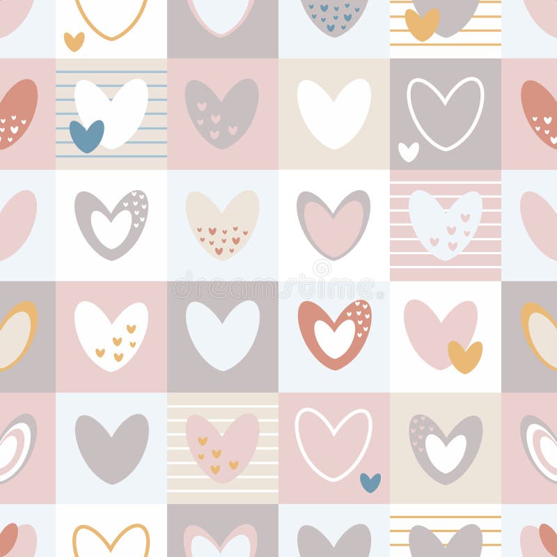 Happy Valentine S Day Wrapping Paper Pattern. Valentine Seamless ...