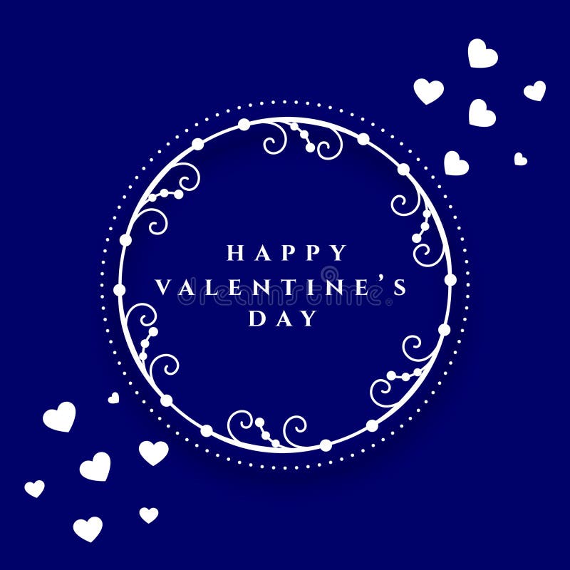 Happy Valentines Day Eve Card for Romantic Couples Stock Vector ...