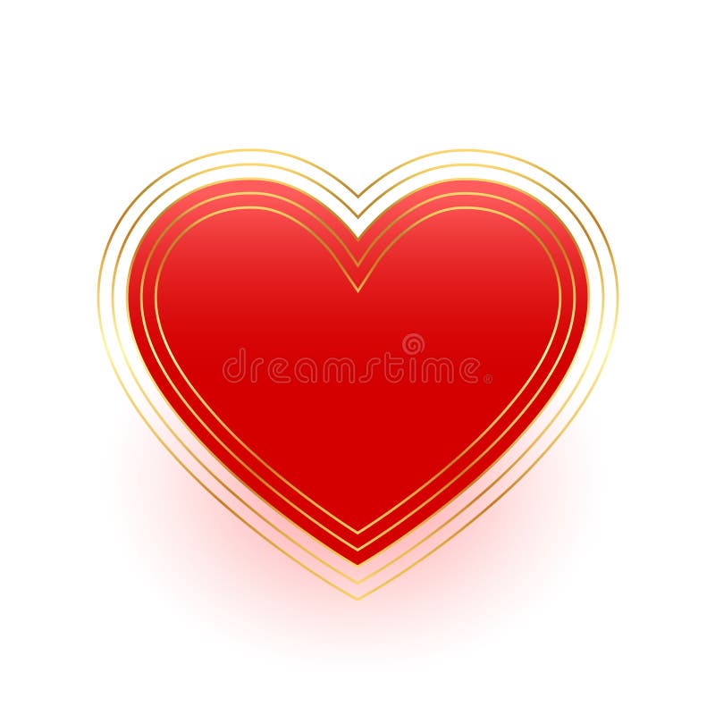 Happy Valentines Day Lovely Card with Heart and Text Space Stock Vector ...