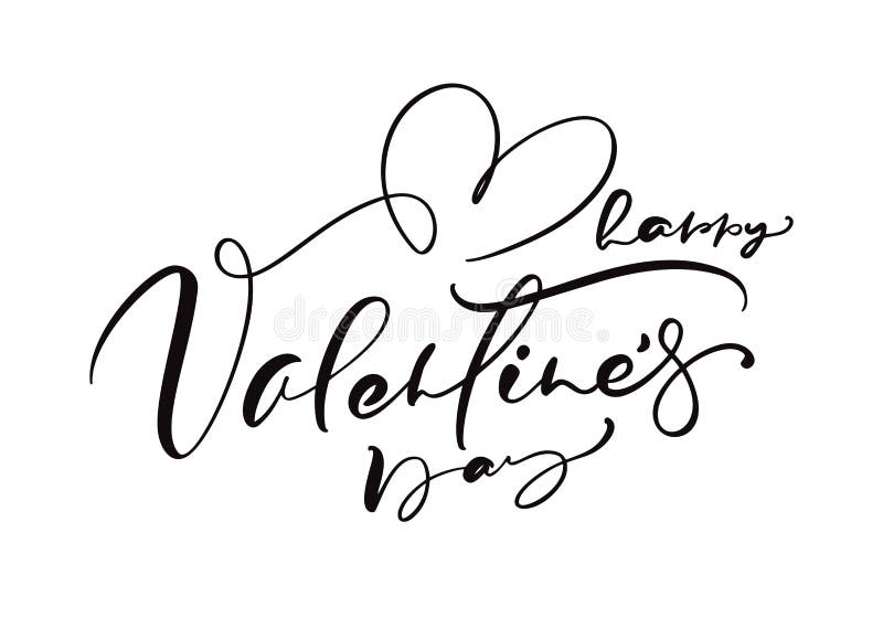 Handwritten Heart Calligraphy Monogram Alphabet Valentine Cursive Font