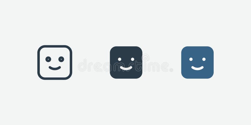 Happy Vector Icon Isolated for Web and App Design Interfaces Stock ...