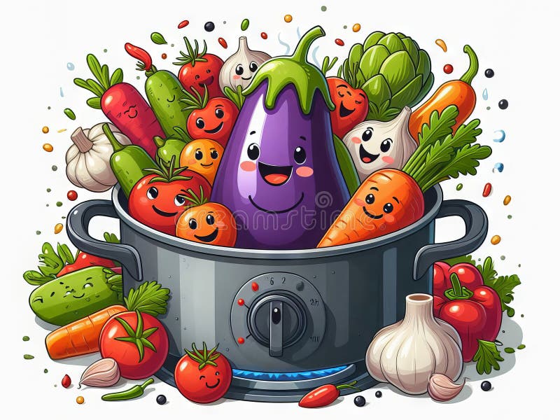 Veggie Cartoons Stock Illustrations – 62 Veggie Cartoons Stock ...