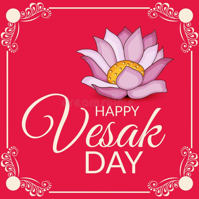 Happy Vesak. stock illustration. Illustration of festival - 91611703