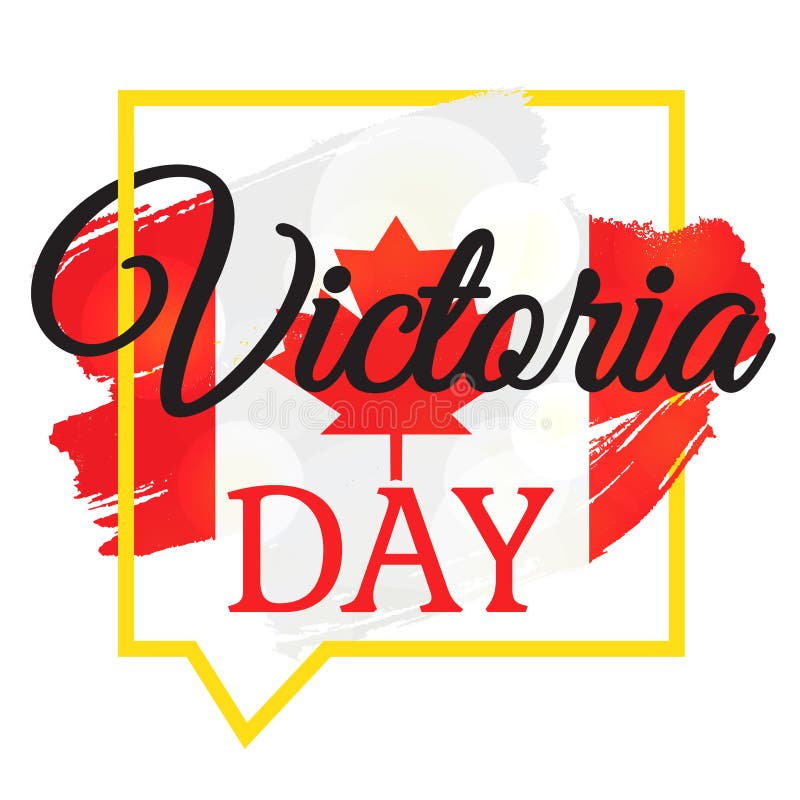 Happy Victoria Day Sticker stock illustration. Illustration of ...
