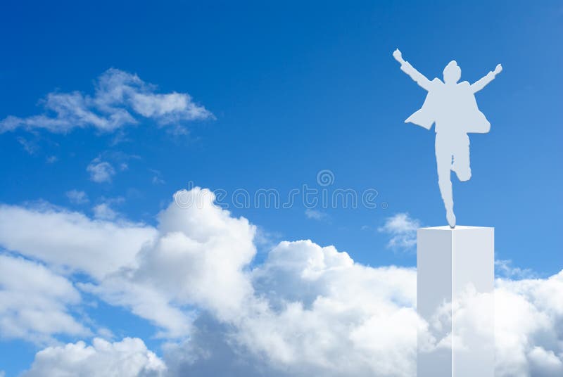 Happy victory jump stock image. Image of corporation - 25940385
