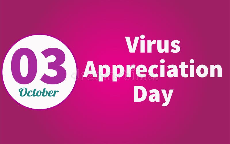 Happy Virus Appreciation Day, October 03. Calendar of October Retro ...