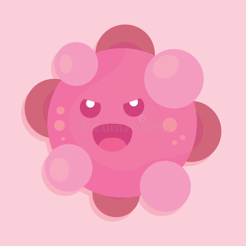 Happy Virus. Good Infection Isolated. Vector Illustration Stock Vector ...