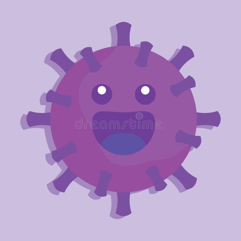 Happy virus cartoon stock vector. Illustration of bacteria - 184407821