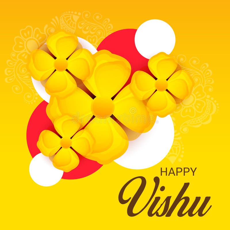 Happy Vishu. stock illustration. Illustration of beautiful - 89791637