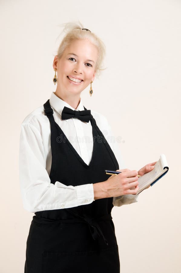 Waitress stock photo. Image of waiter, holding, beautiful - 6554340