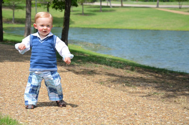 Happy Walking Toddler stock photo. Image of walking, baby - 23301142