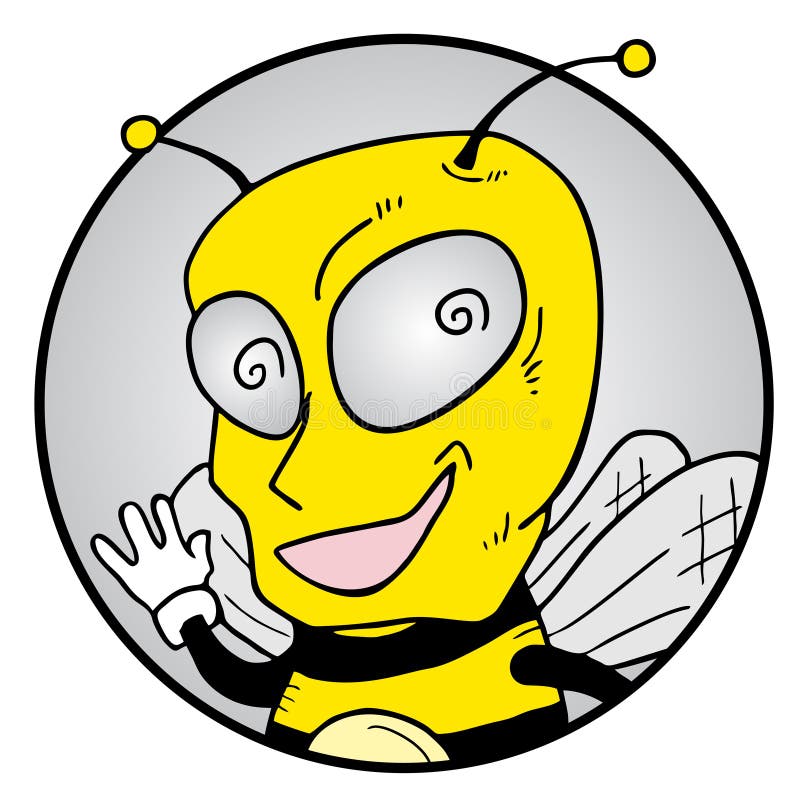 Happy wasp stock vector. Illustration of child, baby - 40786034