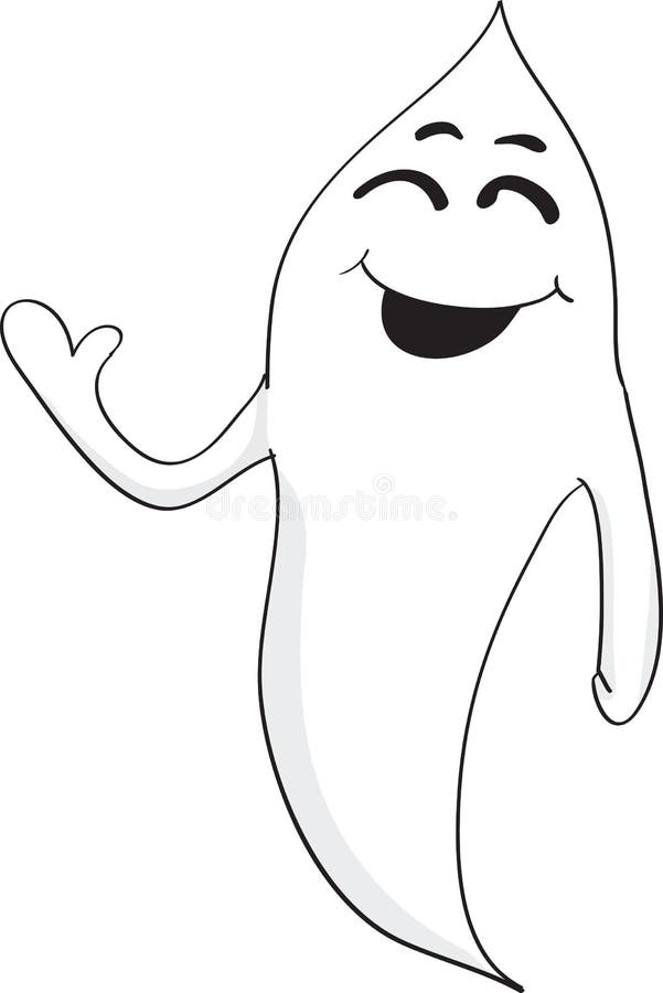 Waving ghost stock illustration. Illustration of mirage - 636435