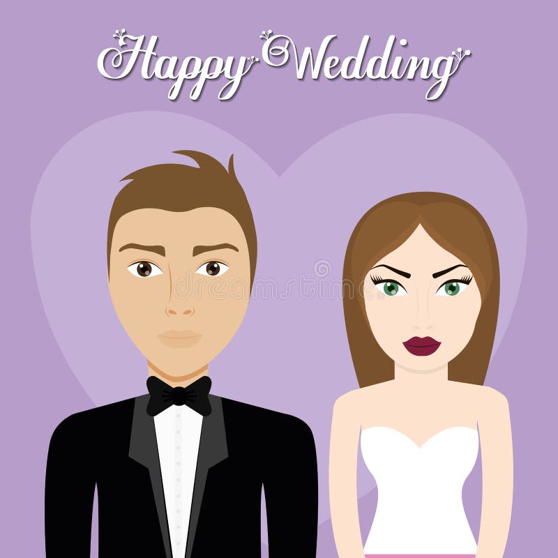 Happy wedding design stock vector. Illustration of love - 67607987