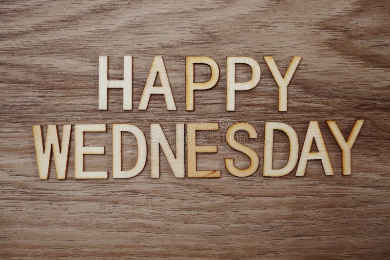 Happy Wednesday Alphabet Letter with Colorful Flowers Border Frame on ...