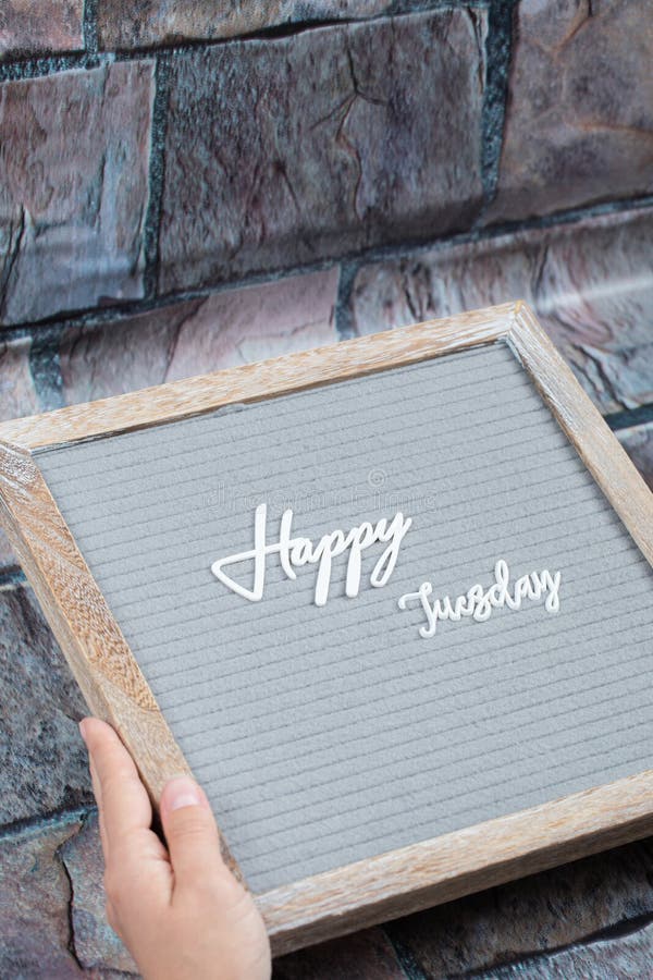 Happy Weekdays Posters Embedded on Grey Background Stock Photo - Image ...