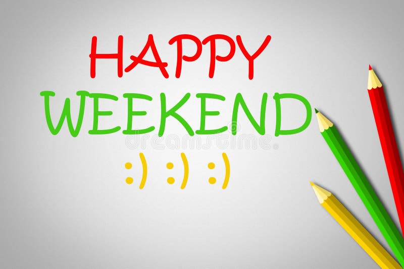Happy Weekend Stock Illustrations – 56,274 Happy Weekend Stock ...