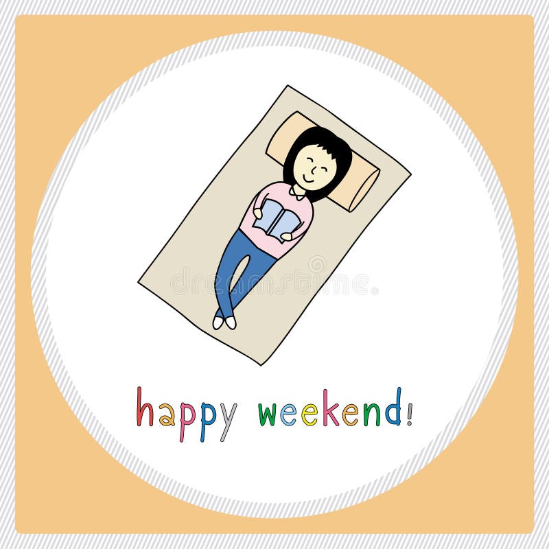 Happy Weekend Girl Stock Illustrations – 9,223 Happy Weekend Girl Stock ...