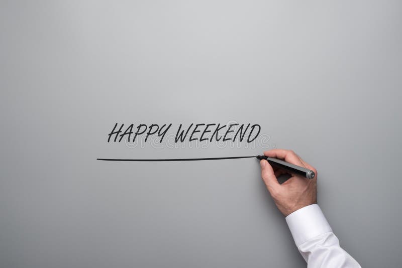 Happy weekend sign stock image. Image of relaxation - 146636251