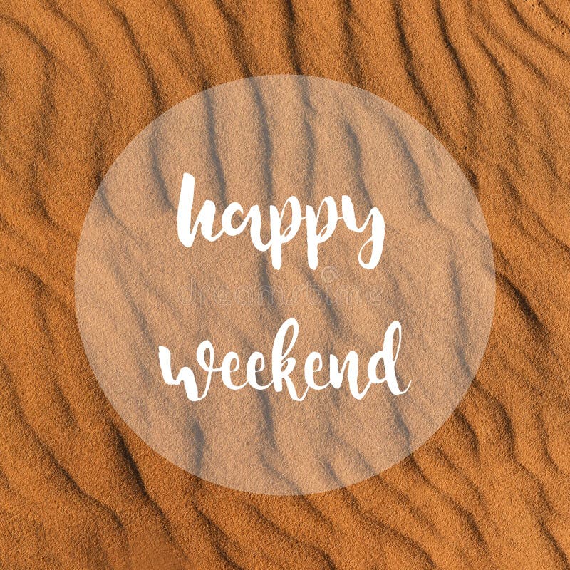 Happy Weekend on White Sand Dunes Stock Image - Image of asian, brown ...