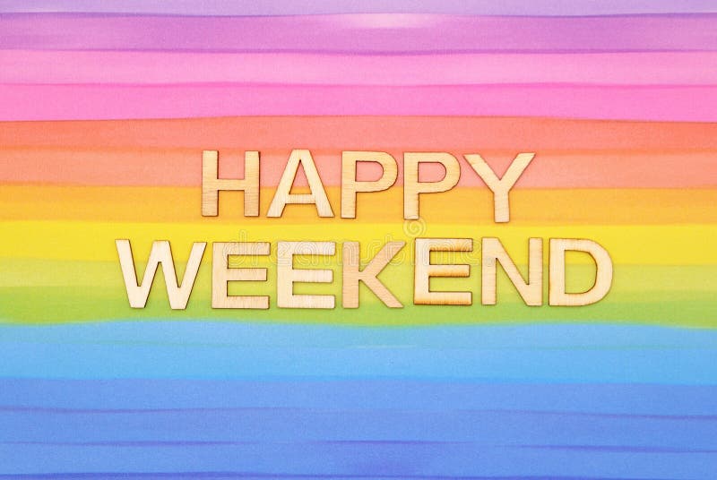 Happy Weekend Illustration - Background Stock Image - Image of happy ...