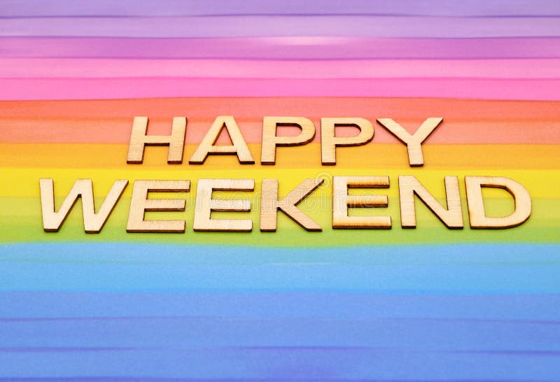 Happy weekend write stock illustration. Illustration of line - 362531524