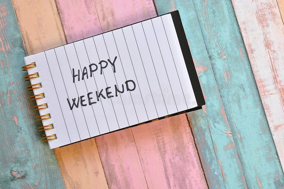 Happy weekend write stock photo. Image of pattern, design - 362521892