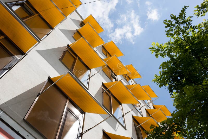 Happy Windows with Yellow Sun Filters Stock Photo - Image of house ...