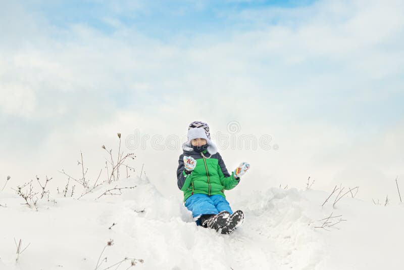 Happy Winter Vacation stock photo. Image of blue, play - 166006076