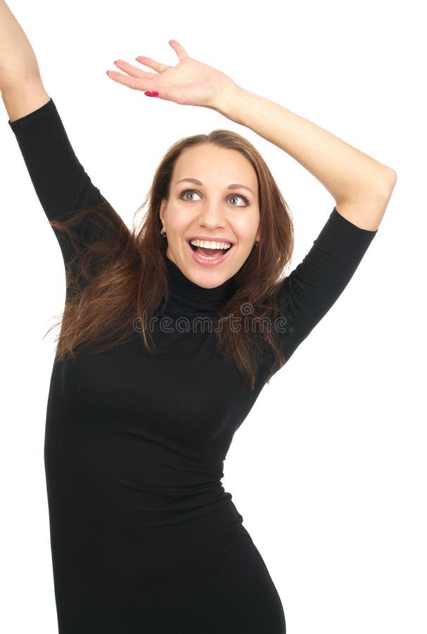 Happy woman stock image. Image of happiness, emotional - 12642631