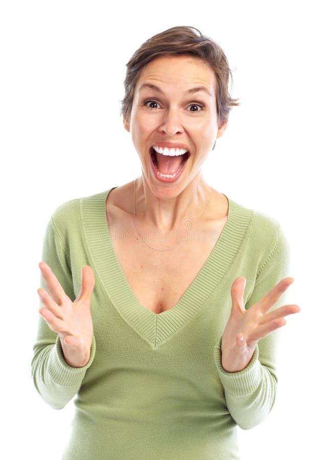 Happy woman stock image. Image of field, glamor, girls - 5305237