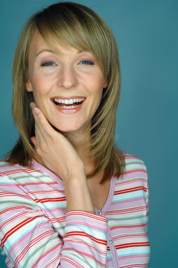 Happy woman stock image. Image of face, girl, attractive - 2864705