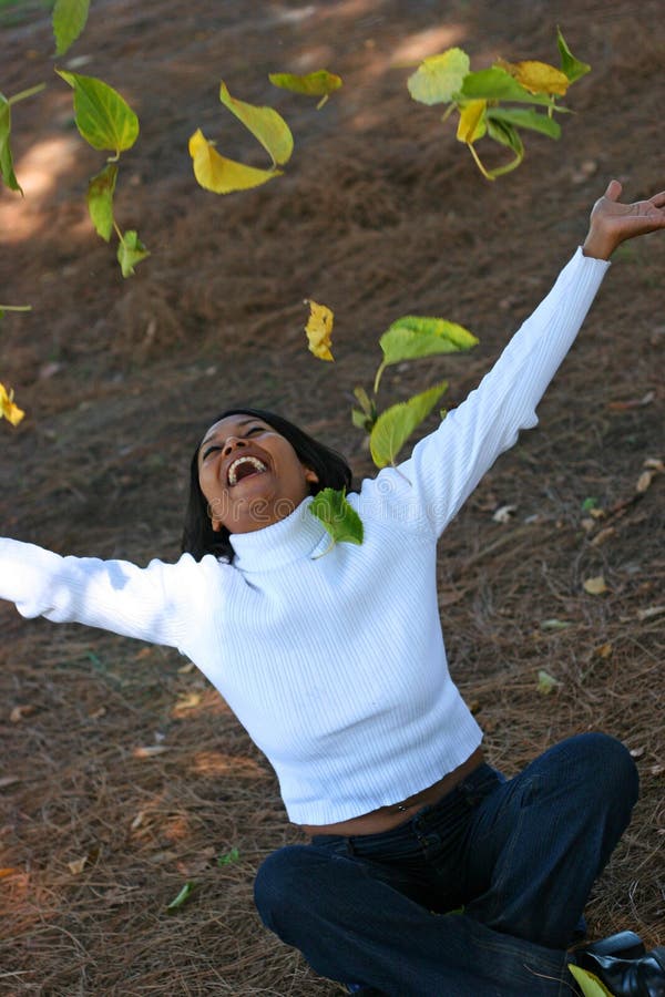 Happy Woman stock image. Image of throw, throwing, woman - 336207