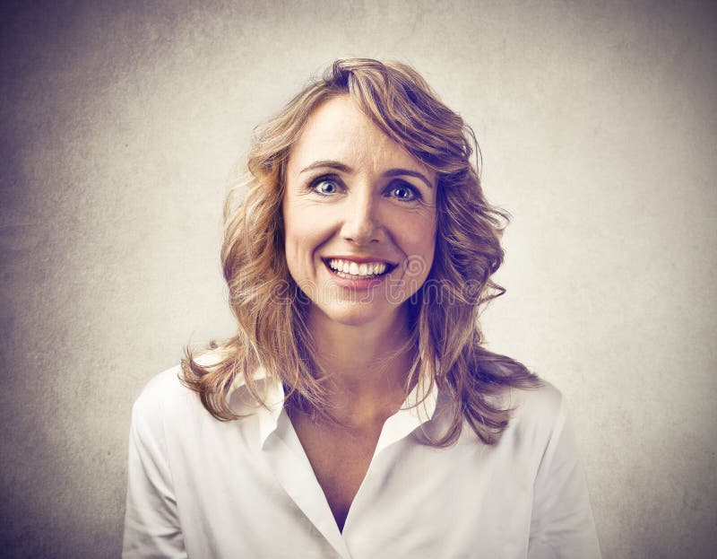 Happy woman stock image. Image of beauty, smile, beautiful - 32885043