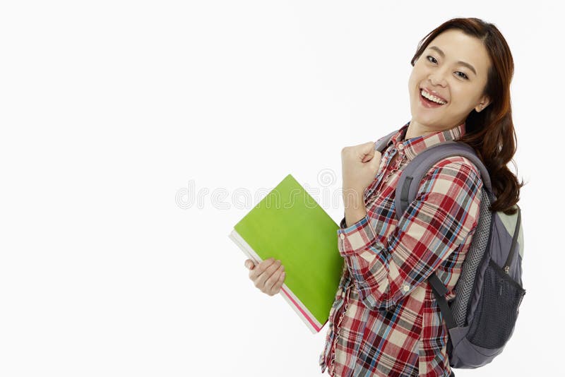 Happy woman cheering stock image. Image of looking, young - 186305033