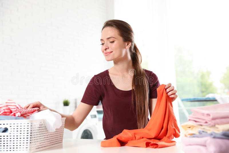 862 Happy Woman Clean Laundry Table Stock Photos - Free & Royalty-Free ...