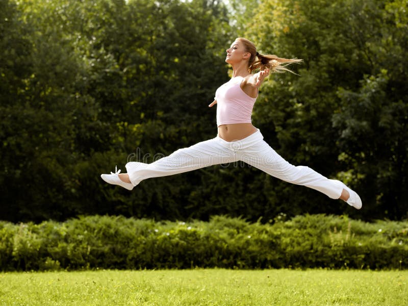 Jumping free stock image. Image of female, freedom, jump - 11787323