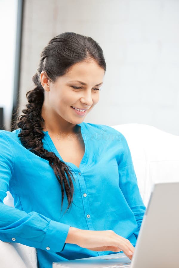 Woman Using Tablet Computer Stock Image - Image of latina, modern: 30167899