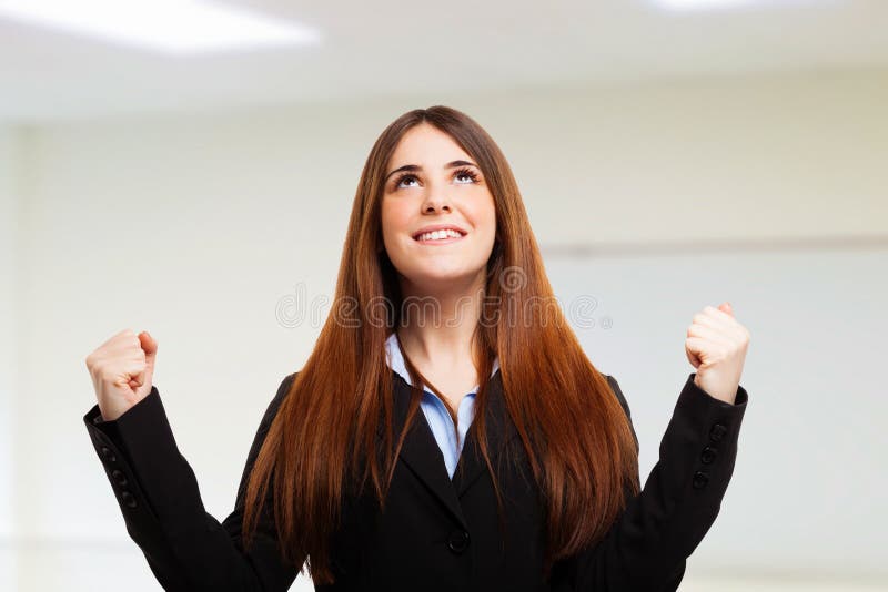 Happy woman portrait stock image. Image of office, entrepreneur - 44341183
