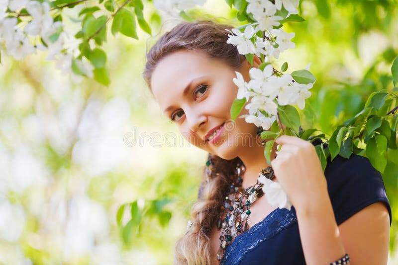 Woman in Spring stock photo. Image of springtime, spring - 2351326