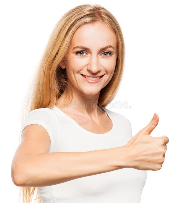 Happy woman stock image. Image of caucasian, beautiful - 49246627