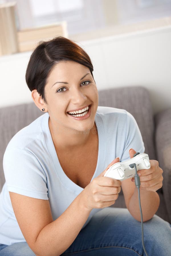 Senior Couple Play Video Games Stock Image - Image of games, leisure ...