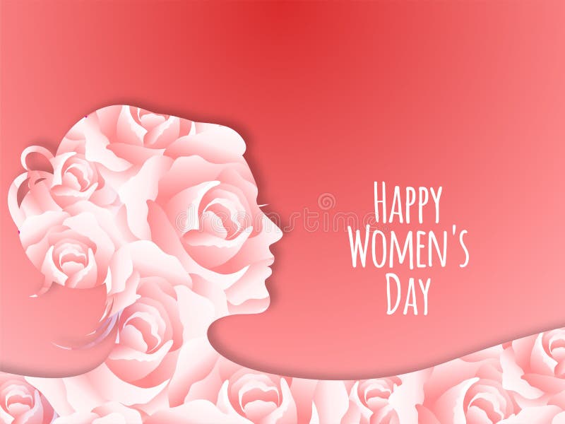 Happy Women`s Day Event Decorative Background Stock Vector ...