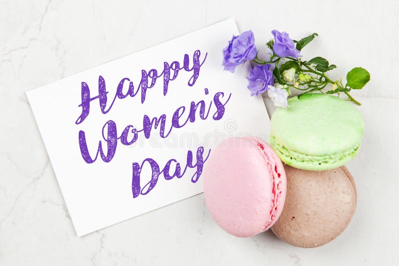 Happy Women`s Day postcard stock photo. Image of postcard - 139854936