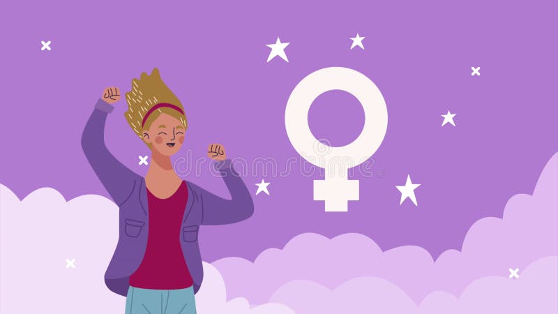 Female Sex Symbol Icon Green Screen Animation Female Gender Icon