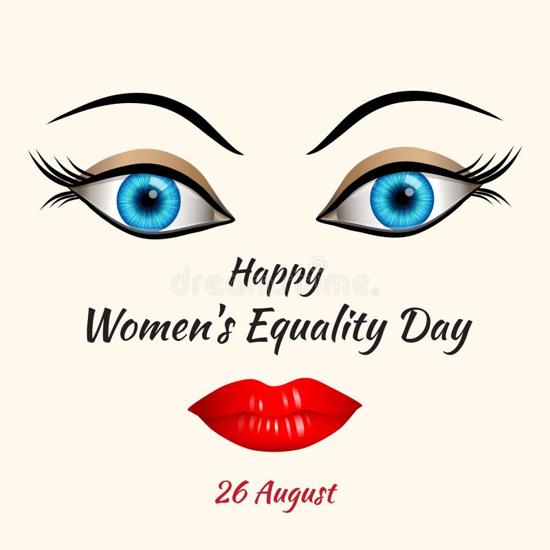 Happy Womens Equality Day stock vector. Illustration of celebrate ...