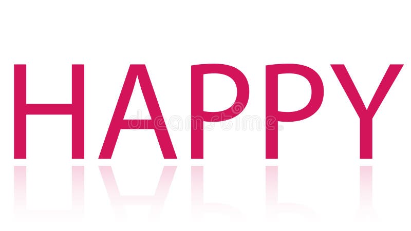 Happy word vector design stock vector. Illustration of happiness ...