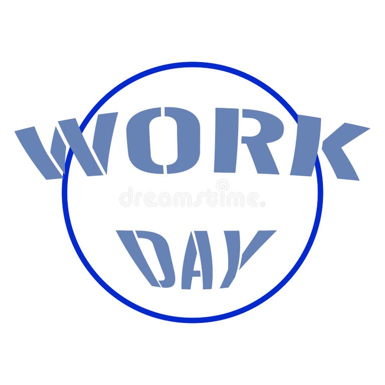 Happy Work Day stock vector. Illustration of occupation - 114328027