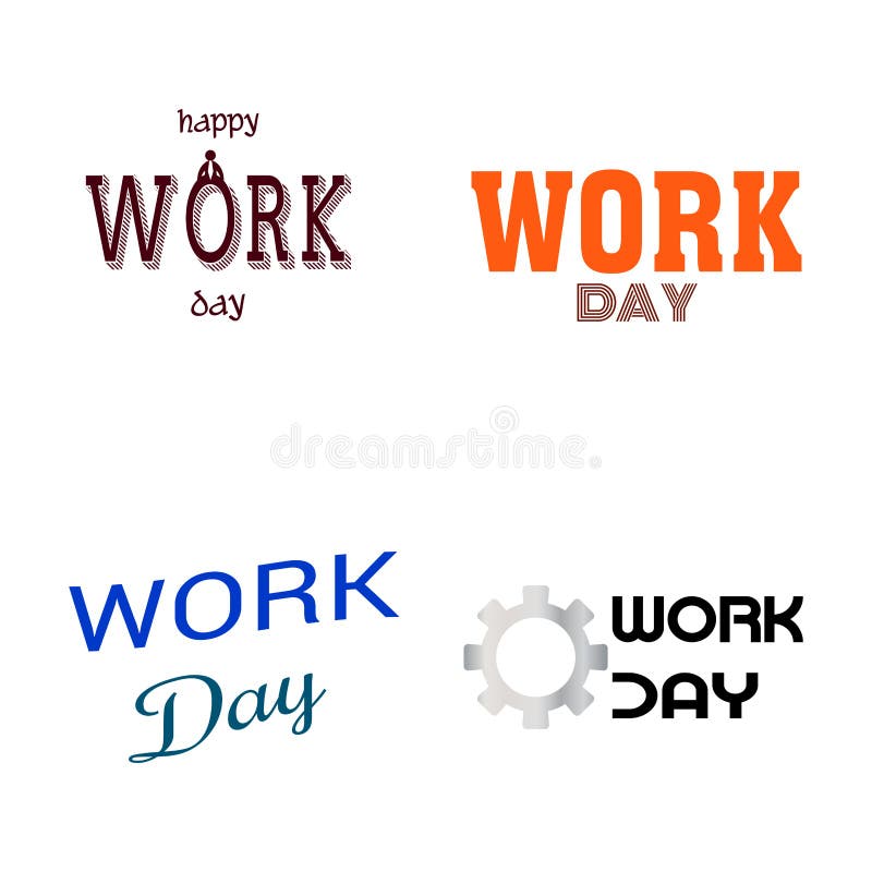 Happy Work Day stock vector. Illustration of businessman - 114327792