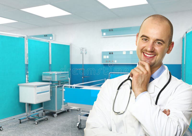 Happy worker stock image. Image of hospital, healthcare - 16685713